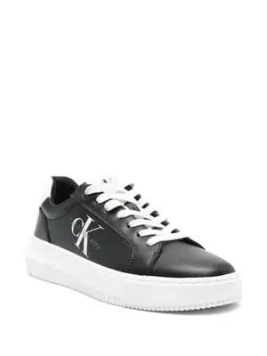 Calvin Klein Logo-print Leather Sneakers