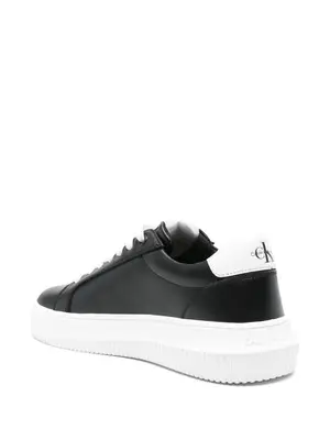 Calvin Klein Logo-print Leather Sneakers