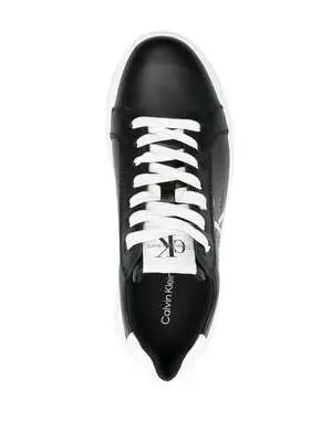 Calvin Klein Logo-print Leather Sneakers