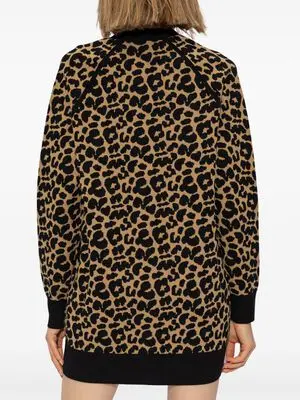 Max Mara Tenore Leopard-intarsia Cardigan