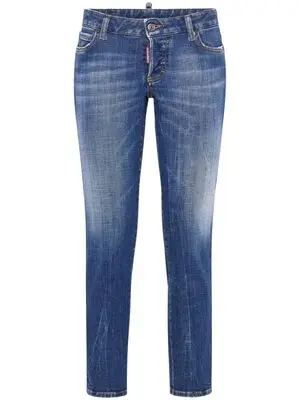 Dsquared2 Cropped Skinny Jeans - Blue