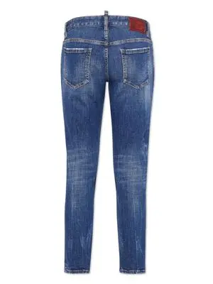 Dsquared2 Cropped Skinny Jeans - Blue