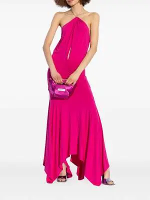 Attico Halterneck Maxi Dress - Pink