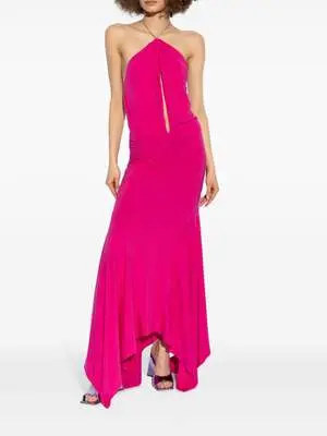 Attico Halterneck Maxi Dress - Pink