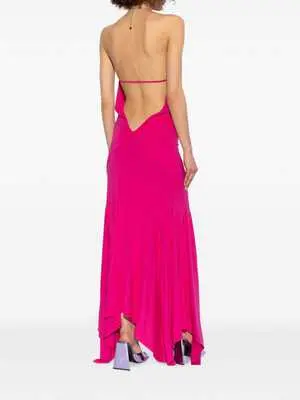 Attico Halterneck Maxi Dress - Pink