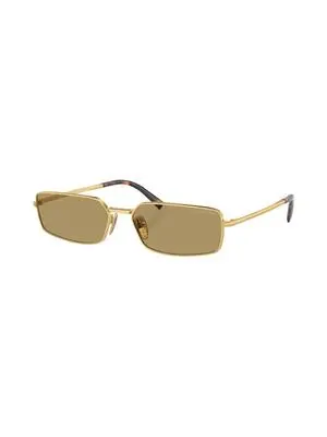 Prada Rectangle Sunglasses - Gold