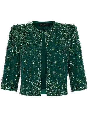 Jenny Packham Vanity Beaded Cropped Jacket