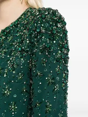 Jenny Packham Vanity Beaded Cropped Jacket