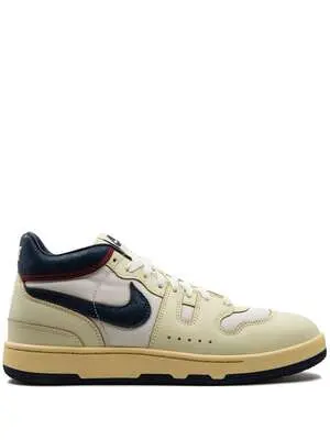 Nike Attack Prm Panelled Leather Sneakers - Neutrals