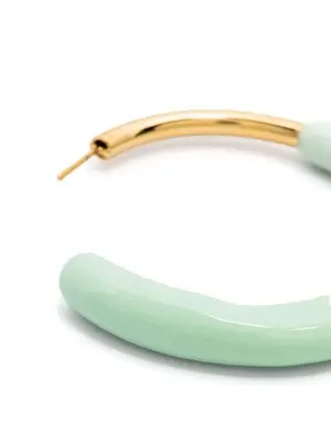 Sunnei Large Rubberised Hoop Earrings