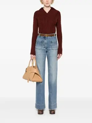 Victoria Beckham Alina Wide-leg Jeans - Blue