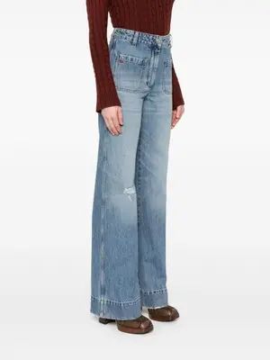 Victoria Beckham Alina Wide-leg Jeans - Blue