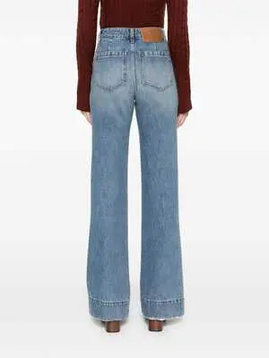 Victoria Beckham Alina Wide-leg Jeans - Blue