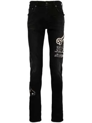 Amiri Mid-rise Skinny Jeans - Black
