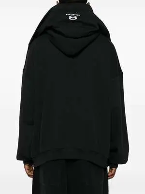 Balenciaga Zip-up Layered Hoodie
