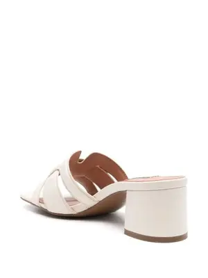 BIBI LOU Holly 50mm Leather Mules - Neutrals