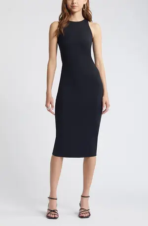 OPEN EDIT Sleeveless Body-con Midi Dress