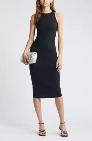 OPEN EDIT Sleeveless Body-con Midi Dress