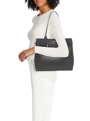 TOM FORD Mini T Leather Tote Bag