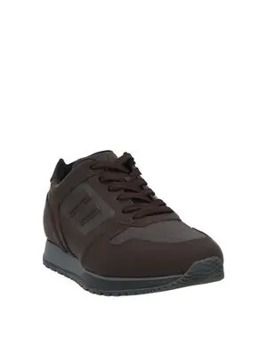 Hogan Leather And Textile Sneakers - Brown