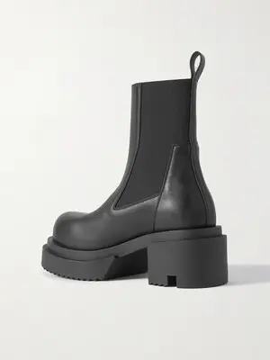 Rick Owens Beatle Bogun Leather Chelsea Boots