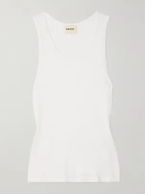 Khaite Johnnie Ribbed-knit Tank
