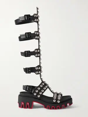 CHRISTIAN LOUBOUTIN Gladiadune Studded Leather Sandals