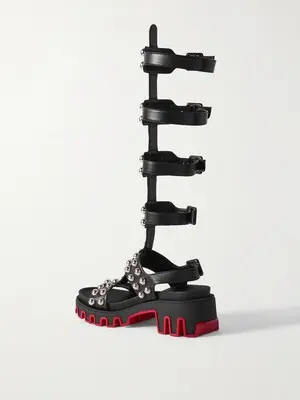 CHRISTIAN LOUBOUTIN Gladiadune Studded Leather Sandals