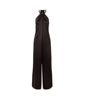 Stella McCartney Chain-embellished Jumpsuit - Brown