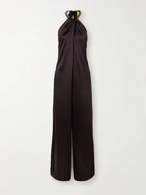 Stella McCartney Chain-embellished Jumpsuit - Brown