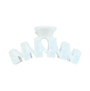 HEADBANDS OF HOPE Bendable Zig Zag Claw Clip - White