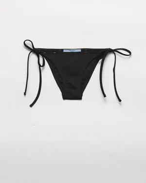 Prada Interlock Knit Bikini Bottom - Black