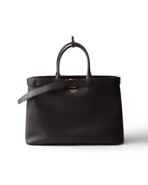 Prada Buckle Leather Bag - Brown