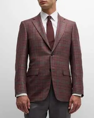 Canali Notched Lapel Coats For Men