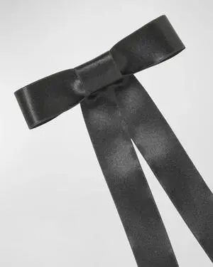 JENNIFER BEHR Sasha Bow Barrette - Black