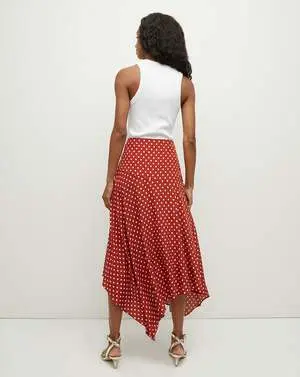 Veronica Beard Rosemary Polka-dot Skirt