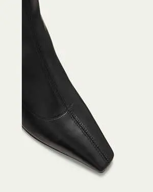 GIUSEPPE ZANOTTI Barbaro Stretch Leather Ankle Booties