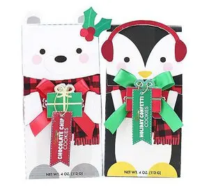 TOO GOOD GOURMET Set Of 2 Holiday Hugs Buddies With Cookies - One-color