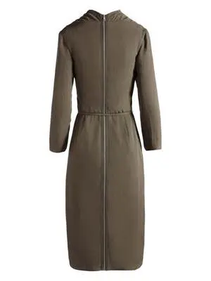 Bally Cowl-neck Belted Midi Dress
