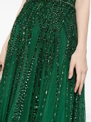Zuhair Murad Bead-embroidered Corset Gown
