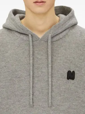 MSGM Logo-embroidered Hoodie