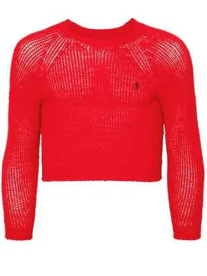 DOUBLET Chunk-knit Cropped Jumper