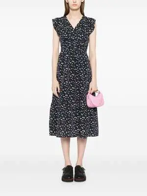 B+AB Floral-print Midi Dress