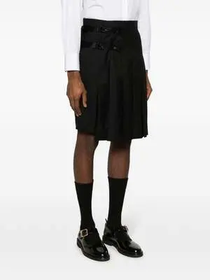 Thom Browne Pleated Wool Skorts