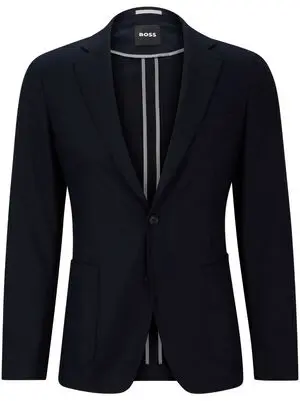 BOSS Notched-lapels Single-breasted Blazer