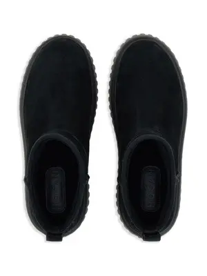 Hogan Basso Logo-print Boots - Black