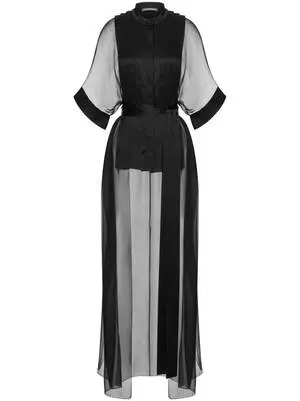 Alberta Ferretti Sheer Panelled Blouse