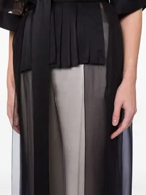 Alberta Ferretti Sheer Panelled Blouse