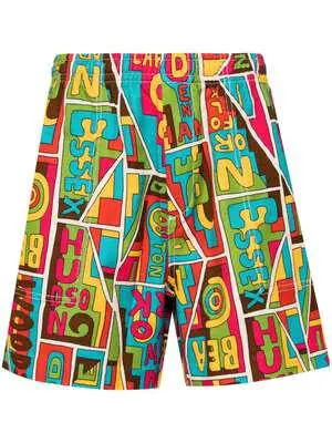BODE Graphic-print Bermuda Shorts - Red