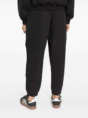 Alexander Wang Logo Cotton Track Pants - Black